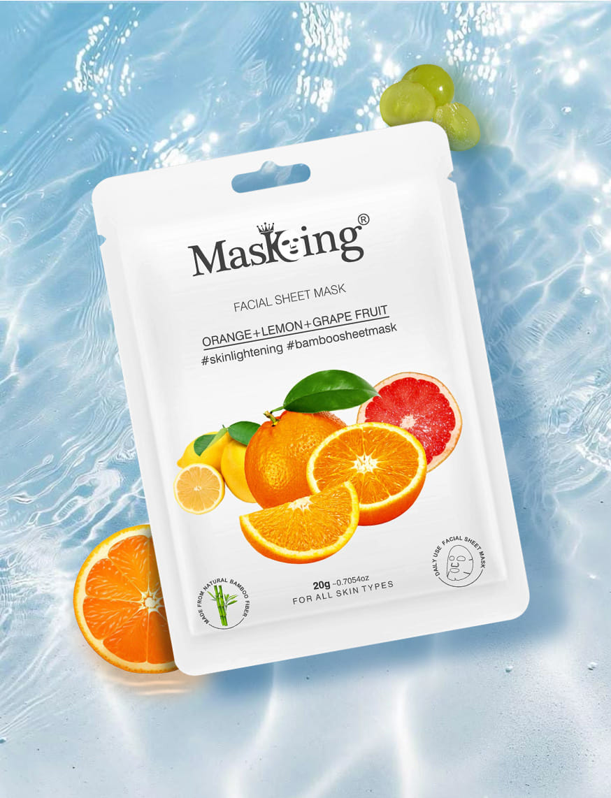Fruit Sheet Mask - Orange, Grapefruit and Lemon | Size: 1 Unit By Masking