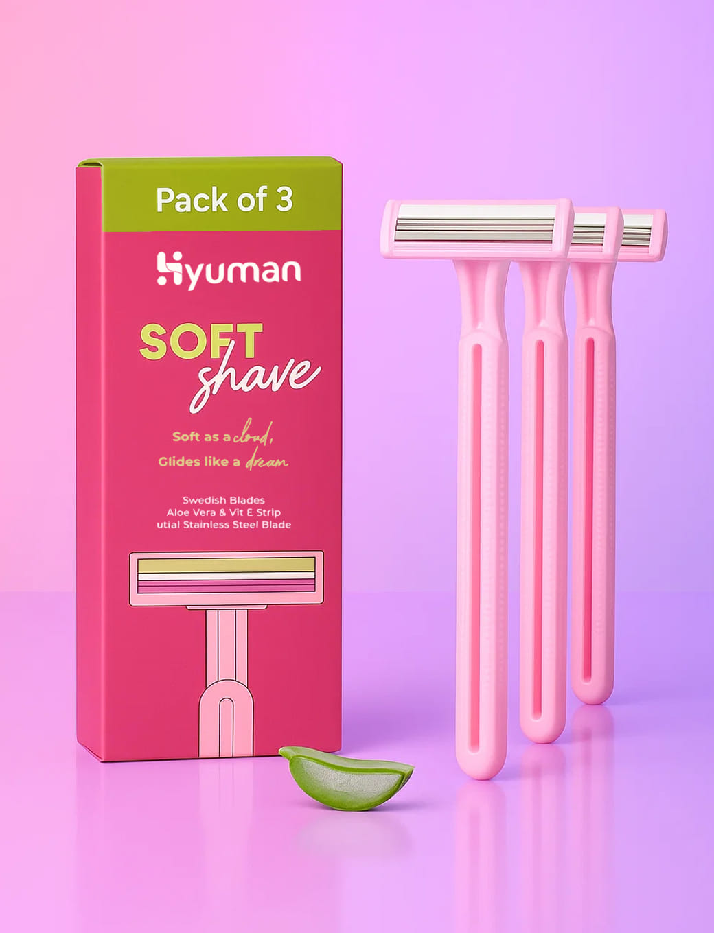 Soft Shave Body Razor | Size: Pack of 3 By Hyuman
