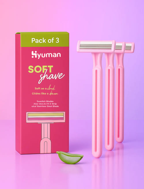 Soft Shave Body Razor | Size: Pack of 3 By Hyuman