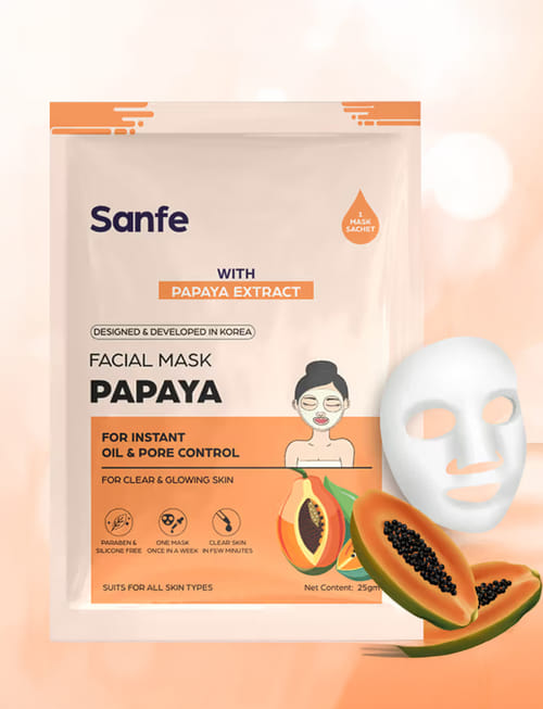 Facial Mask - Papaya | Size: 25 g By Sanfe