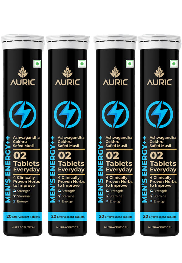 Men's Energy ++ Effervescent Tablets for Strength, Stamina and Performance