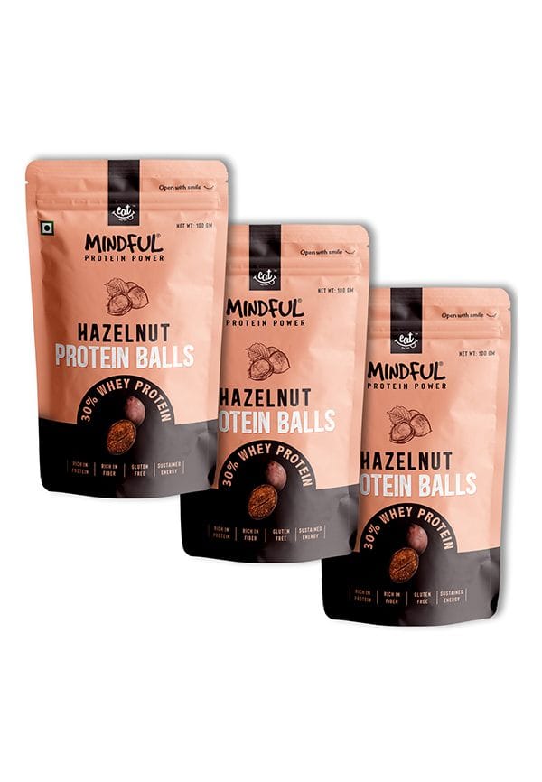 Mindful Chocolate Hazelnut Protein Energy Balls | Size: Pack of 3 By ...