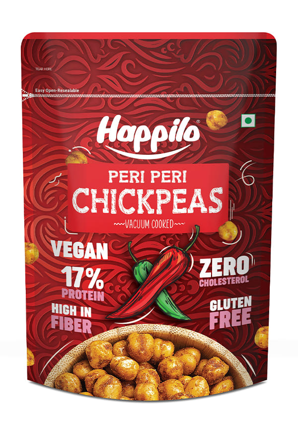 Premium Super Snack Peri Peri Chickpeas | Size: 110 gm By Happilo