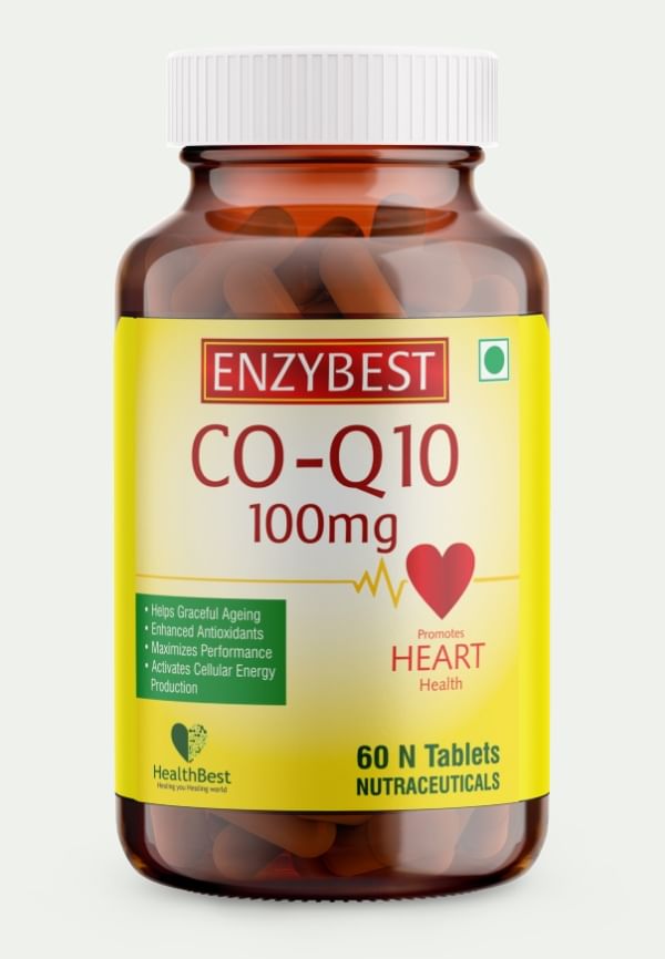 EnzyBest CoQ 10 100mg | Size: 60 Tablets By HealthBest