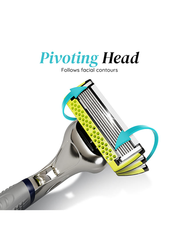 Pro 7 Max Razor Cartridges for Men | World's First & Only 7-Blade ...
