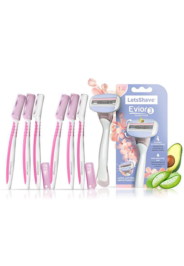 Evior 3 Razor and Face Razor Pack of 6