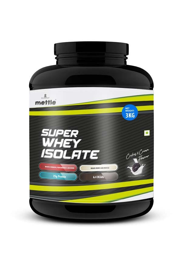 Super Whey Isolate Cookies And Cream | Size: 3 kg By Mettle