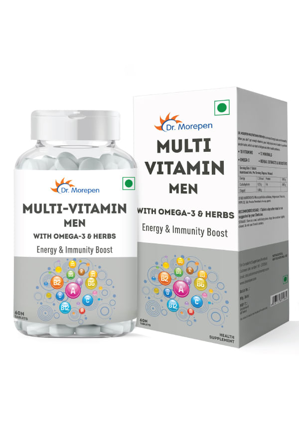 Multivitamins for Men with Omega 3 & Herbs for Energy & Immunity Boost