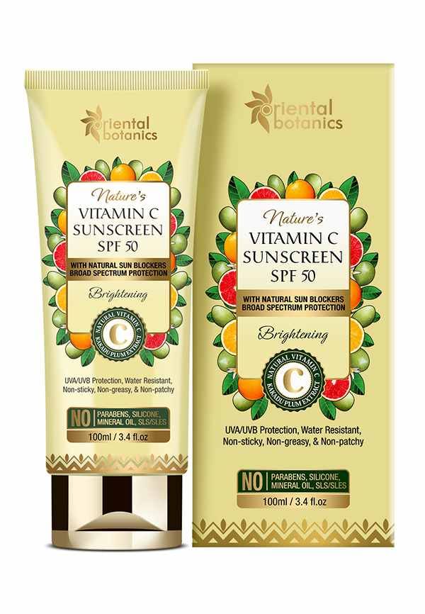 Nature'S Vitamin C Brightening Sunscreen Spf 50 With Natural Sun Blockers
