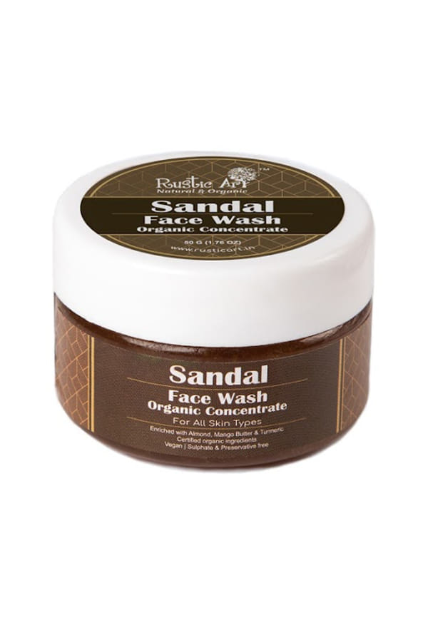 Organic Sandal Face Wash Concentrate | Size: 50 gm By Rustic Art