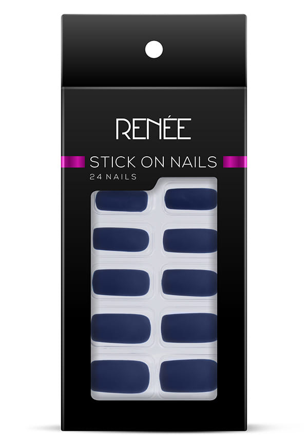 Stick On Nails | Size: 24 pcs | Shades: MTN 02 By RENEE
