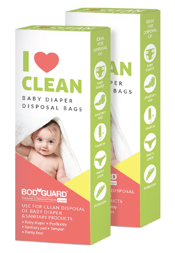 BodyGuard Baby Diapers & Sanitary Disposal Bag | Size: 30 Bags By Sirona