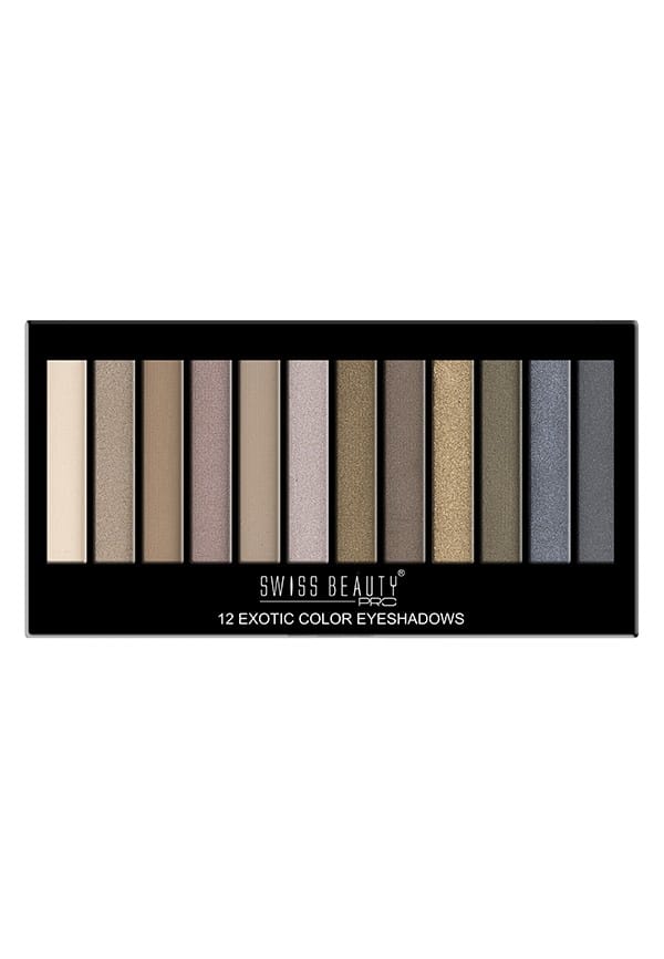 12 Color Exotic Eyeshadows Palette