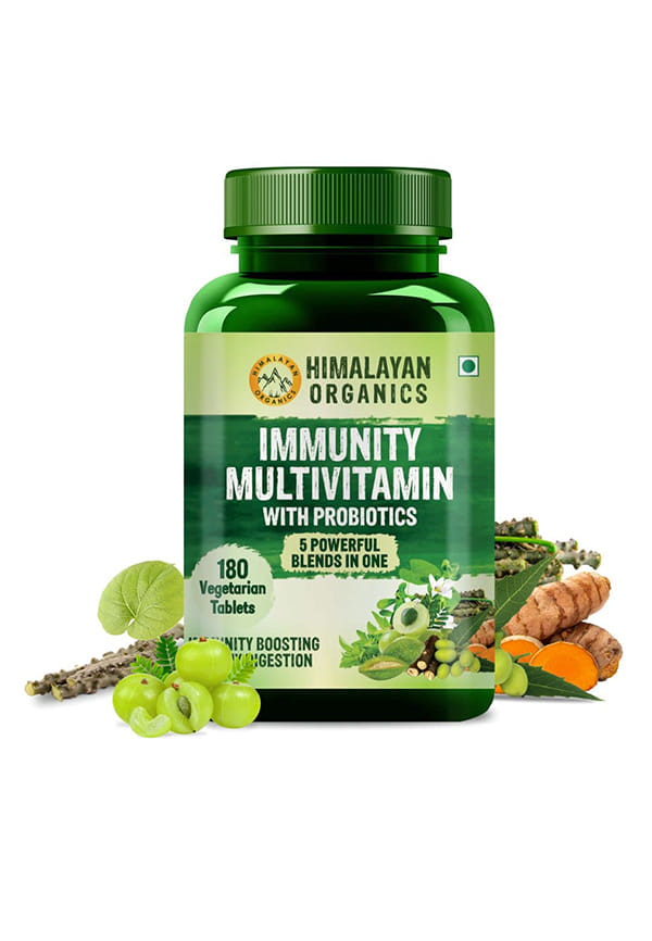 Immunity Multivitamin with Probiotics Vitamin C, D, K2, Zinc, Ginseng ...