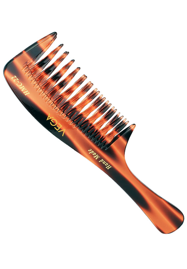 Tortoise Shell Pattern with 2 Rows De-Tangling Hair Comb,Handmadefor ...
