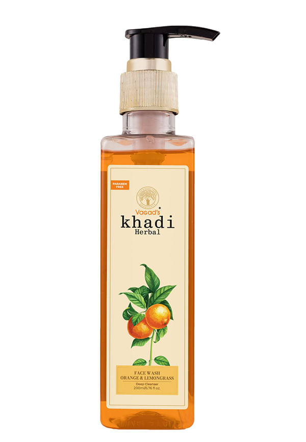 Orange & Lemongrass Face Wash | Size: 200 ml By Vagad's Khadi